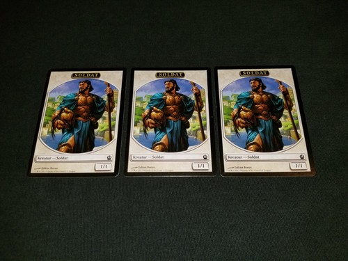 MTG 1x Theros League Promo white common LP German Soldier Token ...