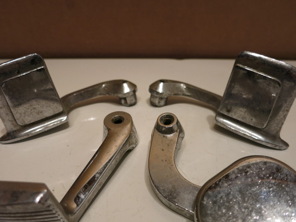 LOT VINTAGE Truck Car Door Handles Cranks CHEVY FORD MOPAR HOT ROD RAT ...