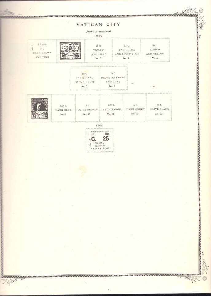 VATICAN CITY - SCOTT SPECIALTY POSTAGE STAMP ALBUM - SELDOM OFFERED ...