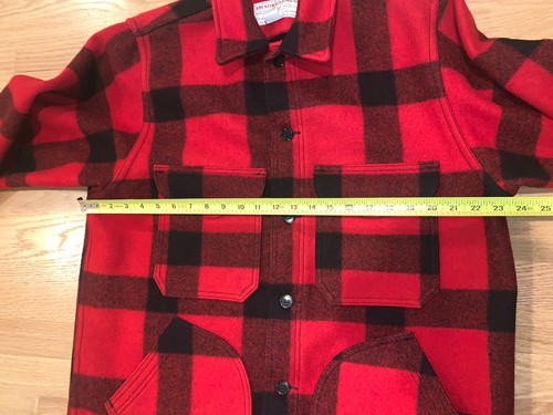 Filson Buffalo Plaid Double Mackinaw Wool Cruiser Jacket Size 44 Made ...