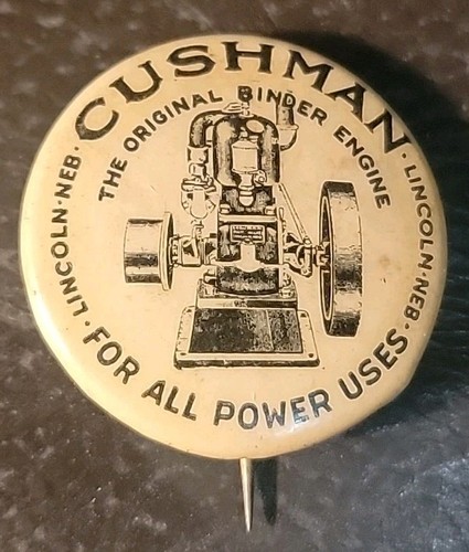 Vintage Cushman Stationary Engine Pinback | eBay