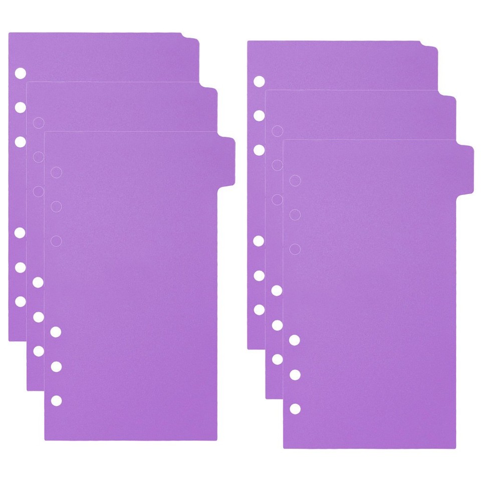 6Sheets Ring Binder Dividers Tab Page Separators for Notebooks | eBay ...