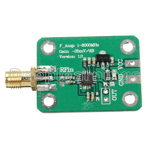 AD8318 1-8000MHz RF Logarithmic Detector 70dB RSSI Measurement Power ...