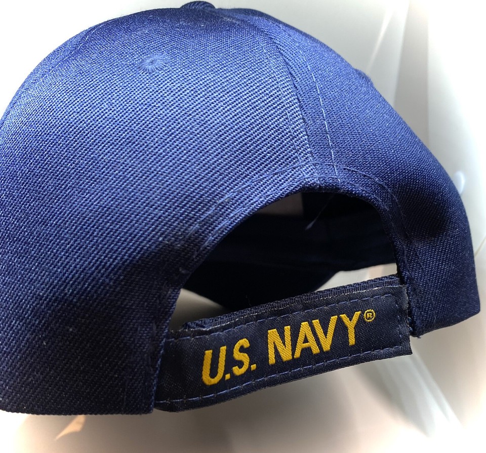 New Blue US Navy PO3 Petty Officer 3rd Third Class Hat Ball Cap Veteran ...