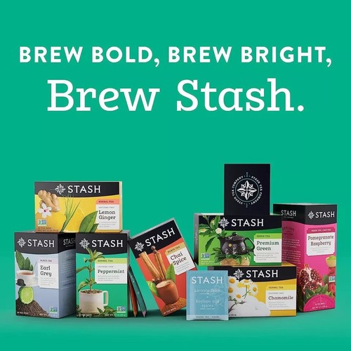Stash Tea Green Tea Variety Pack Sampler Assortment - Caffeinated, 20 ...