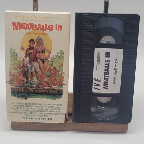 Meatballs 3 III VHS VCR Taoe 1986 Cult 80s | eBay