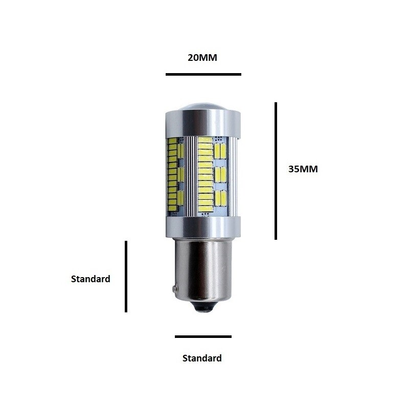 BA15S 1156 105 LED White Reverse Tail Lights | eBay