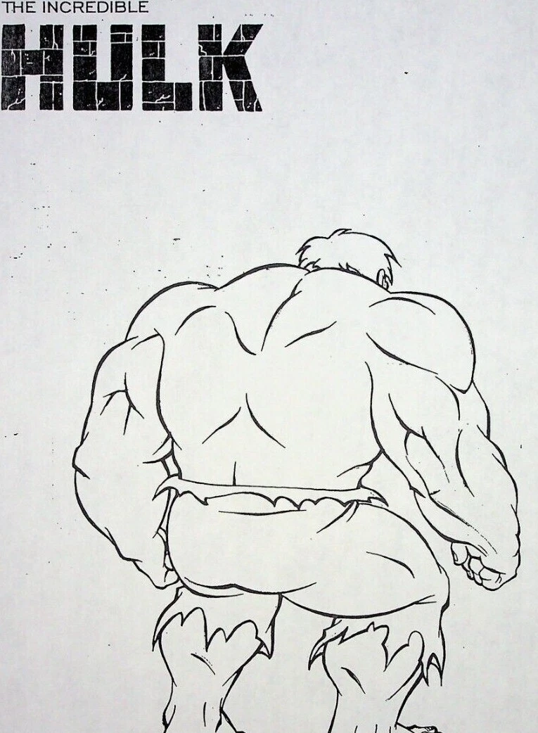 Incredible Hulk Fist Coloring Pages