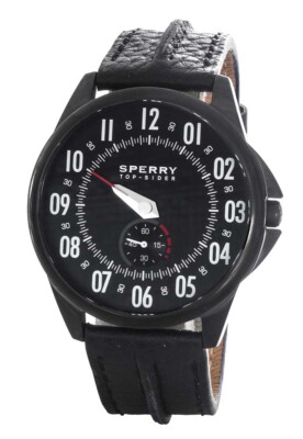 Sperry Top-Sider Black Dial Leather Band Men's Watch 102024 | eBay