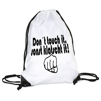 Turnbeutel Modell: Don´t touch it | eBay.de