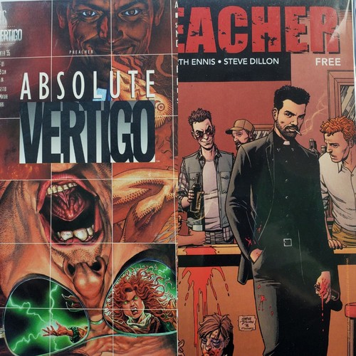 PREACHER #1 AMC + ABSOLUTE VERTIGO (1995) 1st Appearance VF GARTH ENNIS ...