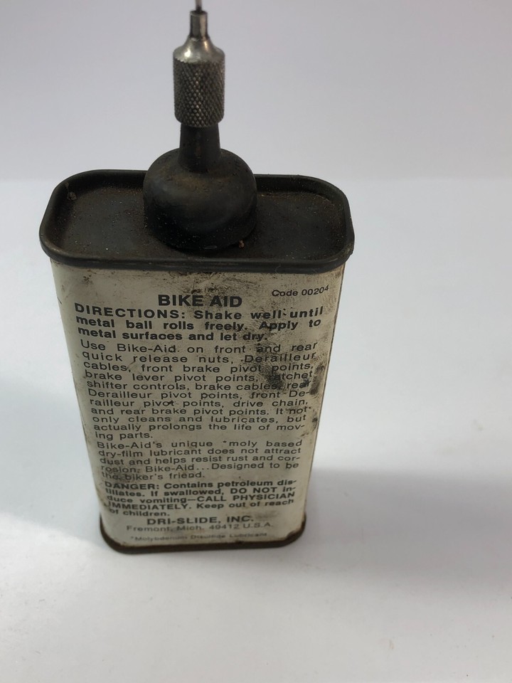 Dri Slide Bike Aid Vintage 4 Oz. Can | eBay