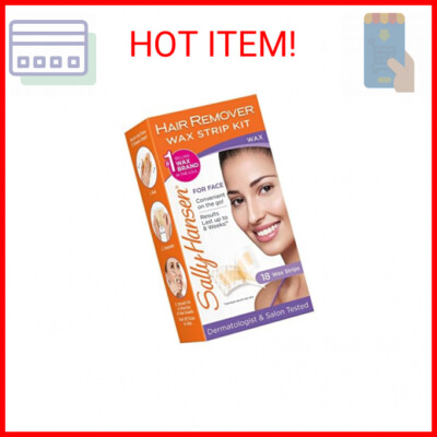 Sally Hansen Hair Remover Wax Strip kit for Face, 18 Wax Strips | eBay