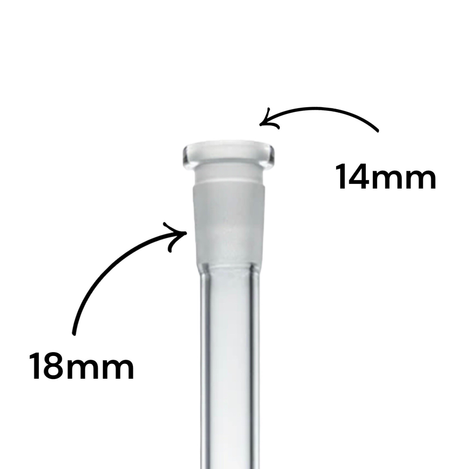 4" Glass DOWNSTEM 14mm/18mm Hookah Bong Water Pipe Stem Diffuser | eBay