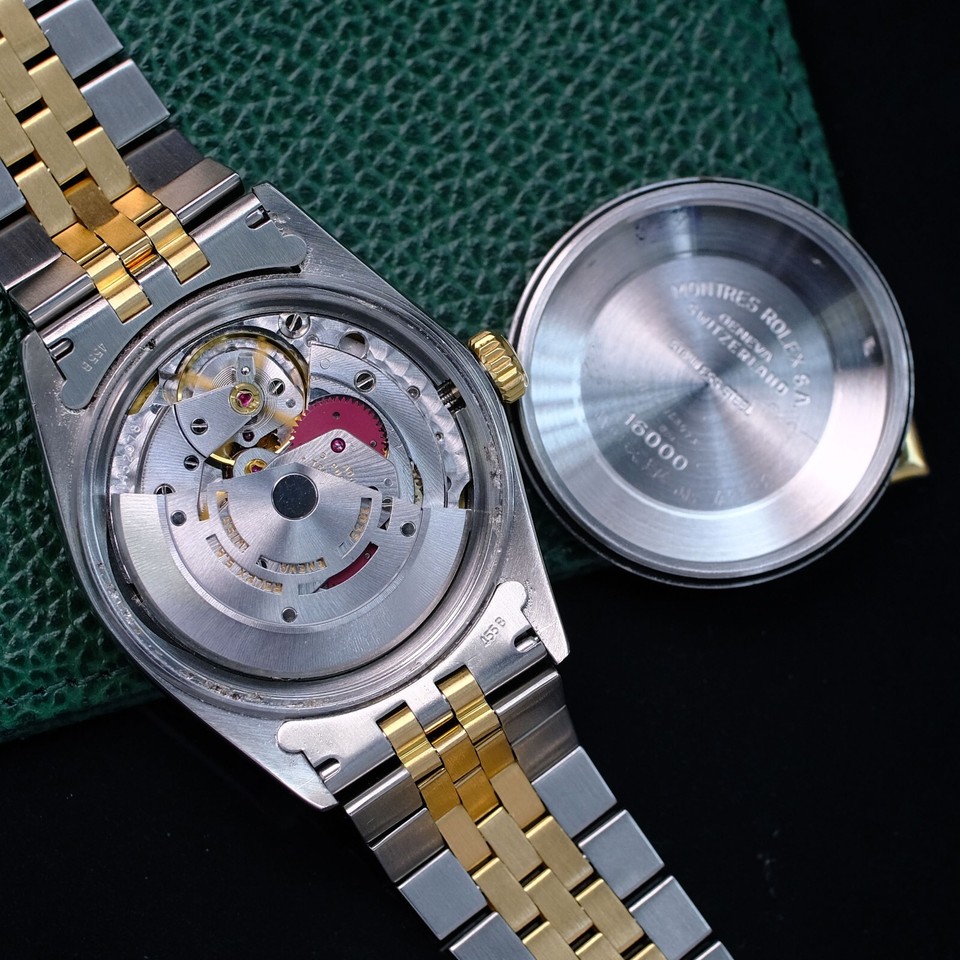 Rolex Datejust Mens Two-Tone 18KY Steel Ice Blue Diamond Dial 1.50cts ...