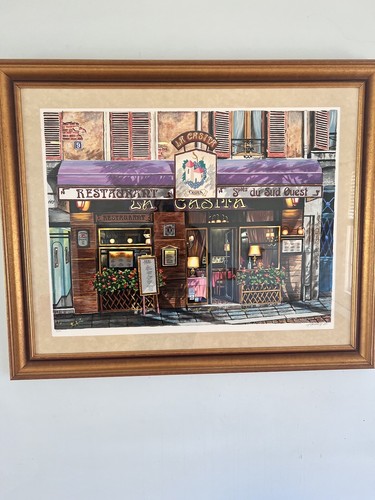 Israeli Artist Arkady Ostritsky Signed Painting. Restaurant La Casita | eBay
