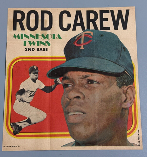 1970 Topps Baseball Poster #16 Rod Carew | eBay