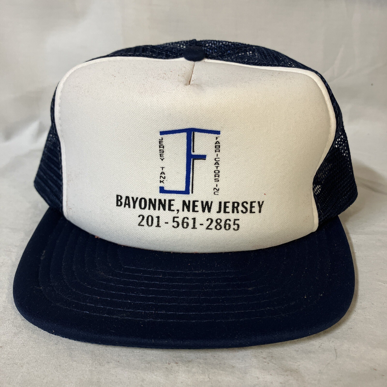 Vtg Jersey Tank Fabricators Inc Bayonne NJ Snapback Hat Cap Trucker ...