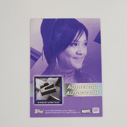Kea Wong as Jubilee X2: X-Men United Signed Card 2003 Topps Authentic ...