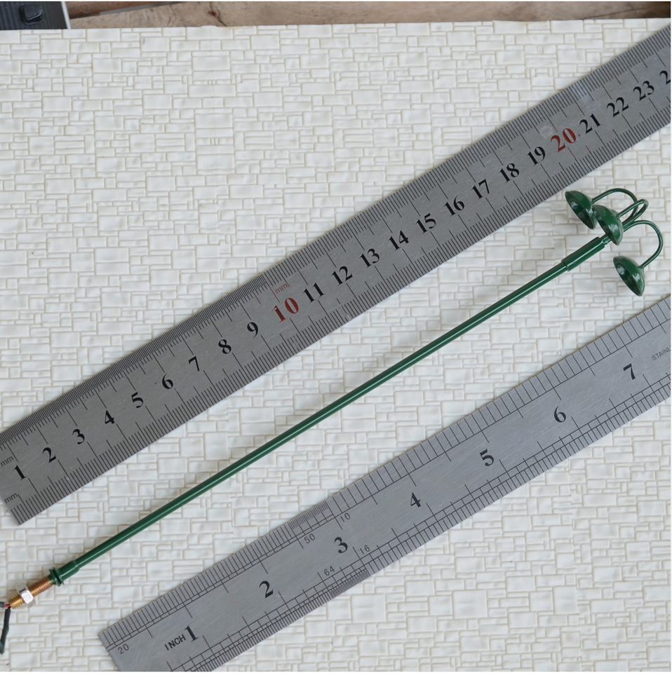 6 x O scale street light model train railroad LED station yard lamp ...