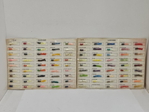 Vintage Fishing Lure Color Chart Lot Of 2 | eBay