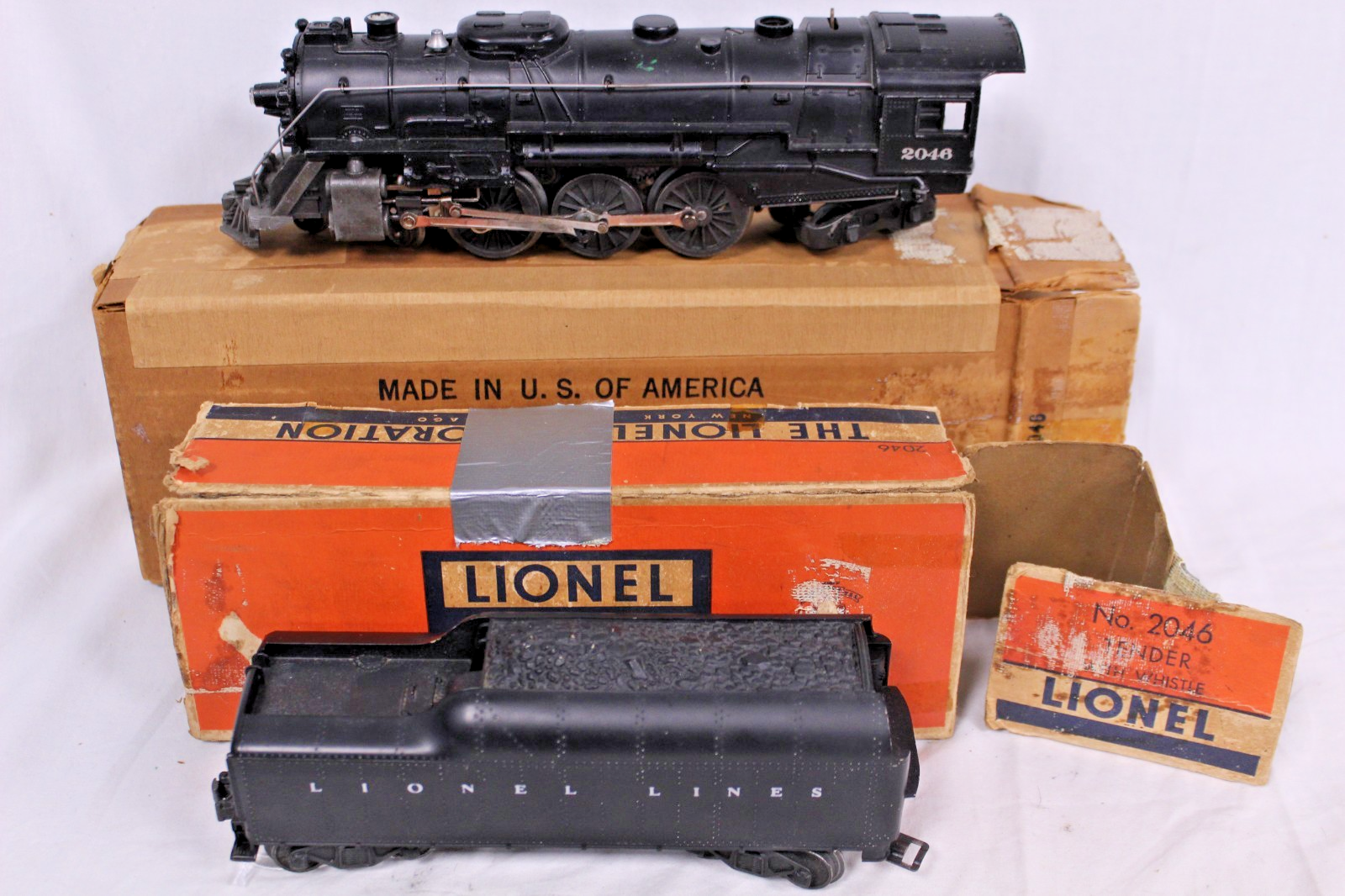Lionel Postwar 2046, 2046W Hudson & Whistle Tender w/Boxes | eBay