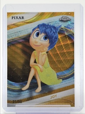 JOY 2025 TOPPS CHROME DISNEY PIXAR GOLD WAVE REFRACTOR /50 Q2091 | eBay