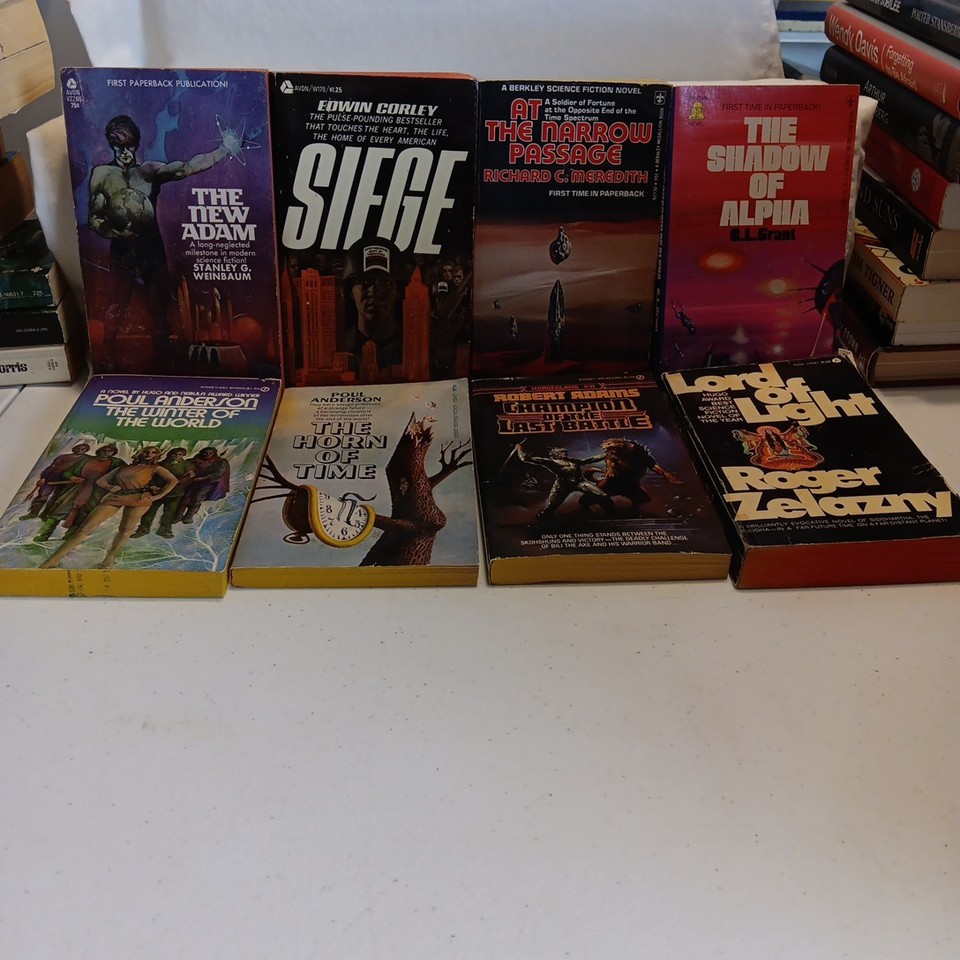 Vintage Sci-Fi Science Fiction Variety Mass Market Paperback Books Lot ...