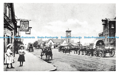 R512821 Market Place Hoddesdon Circa 1905 View of market place and ...