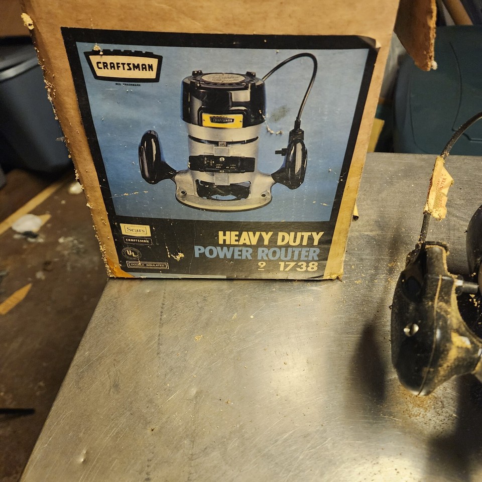 Vintage SEARS CRAFTSMAN Router Double Insulated Model 315.17480 6.5AMP ...