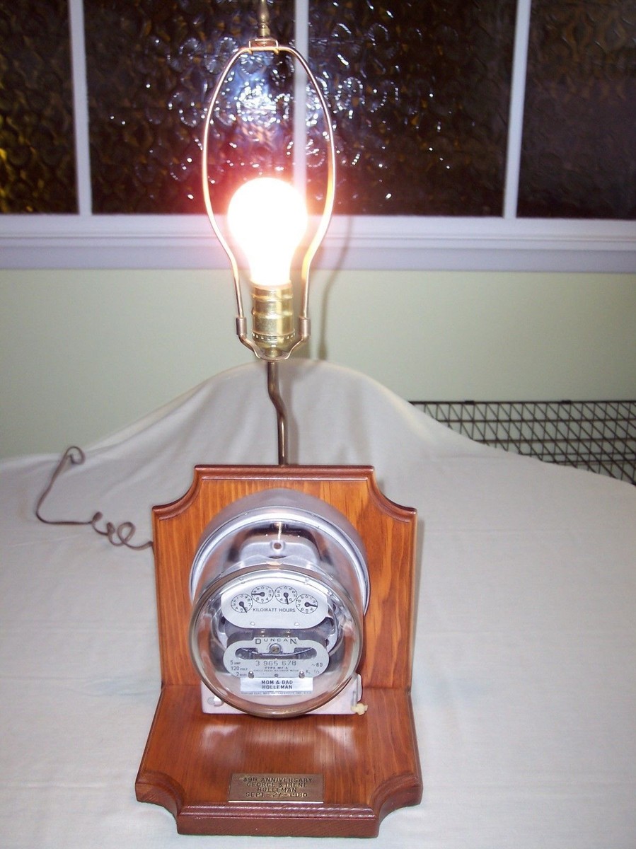 Old Electric Meter Lamp