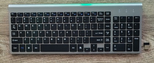 Wireless Keyboard, EasyTyping Compact Full Size Wireless Computer ...