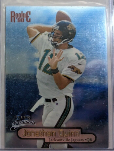 🏆 1998 Fleer Brilliants Blue JONATHAN QUINN RC #123B JACKSONVILLE ...