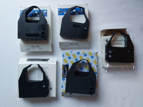 lot de 5 Rubans noir usagé / Ribbon pour Apple ImageWriter II ...