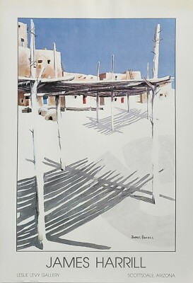 James Harrill, "Sun and Ramada", 26.125"h x 17.375"w image", signed ...