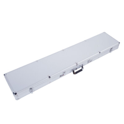 53" Rifle Gun Case Aluminum Long Gun Hard Case Portable Locking Shotgun ...