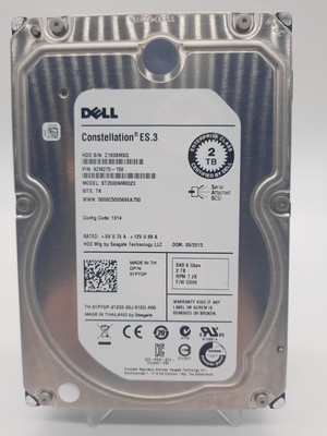 Dell 1P7DP Seagate Constellation ES.3 ST2000NM0023 2TB 7.2K 128MB SAS ...