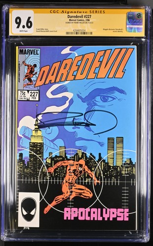 DAREDEVIL #227 (1986) CGC 9.6 "SIGNED" by FRANK MILLER !!! BORN AGAIN ...