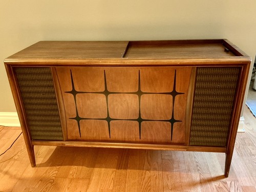 Vintage RCA Record Player HiFi & Radio - MCM Console - Great Design! | eBay