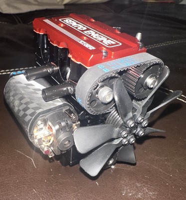 Toyan OTTO Motor FS-L200AC DIY 4 Stroke 2 Cylinder RC Nitro Engine Kit ...