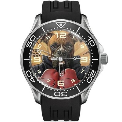 Boxer Dog Boxing Club Silicone Strap Wrist Watch | eBay Australia