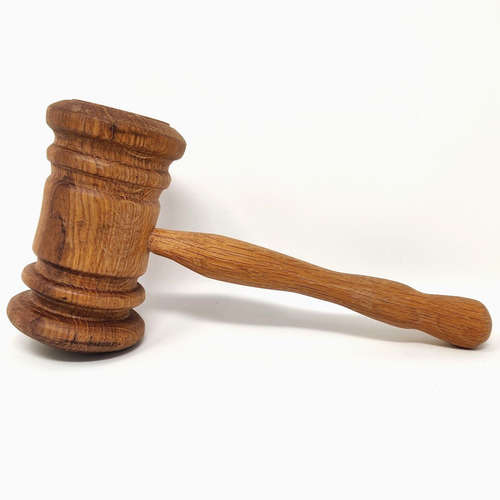 Large Handmade Turned Wood Gavel Judge Auctioneer Meeting Lawyer Mallet ...