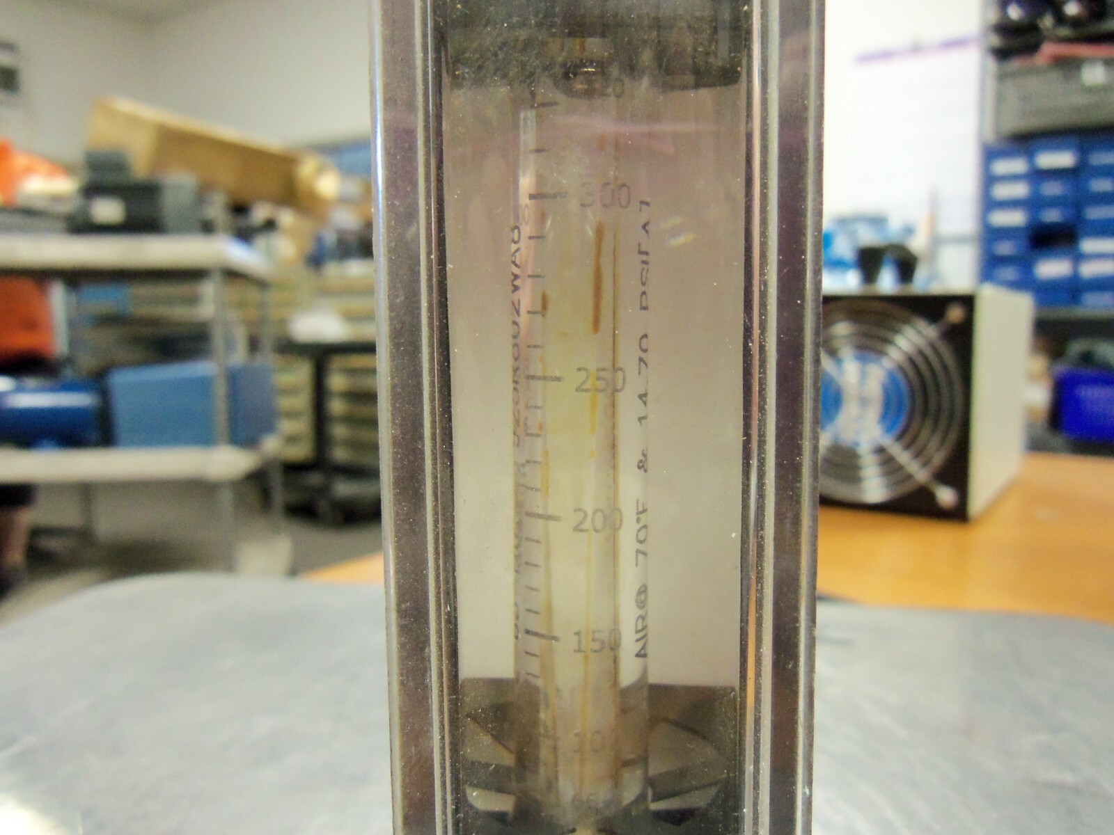 😉BROOKS INSTRUMENT SHO-RATE RANGE 10 TO 300 14.70 PSIGLASS TUBE FLOW ...