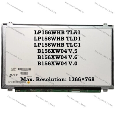 LP156WHB TLA1 LP156WHB-TLA1 LP156WHB TLD1 TLC1 Fit B156XW04 V.5 V.6 V.0 ...