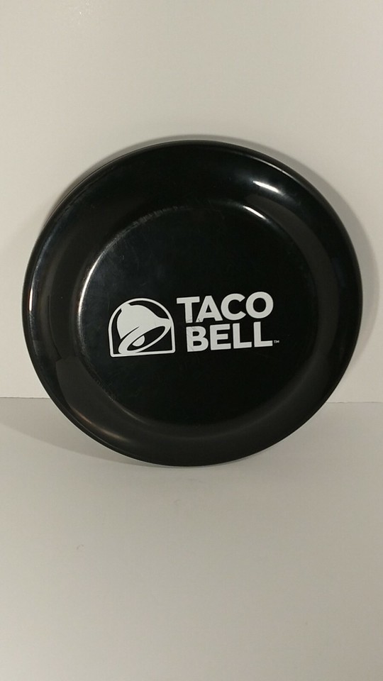 Taco Bell Restaurant Frisbee Round Black Collectible Fast Food Beach ...
