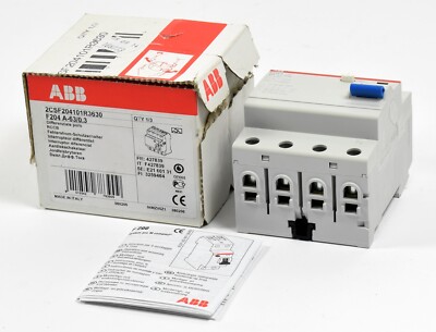ABB Fehlerstrom-Schutzschalter F204 A-63/0,3, 2CSF204101R3630 | eBay