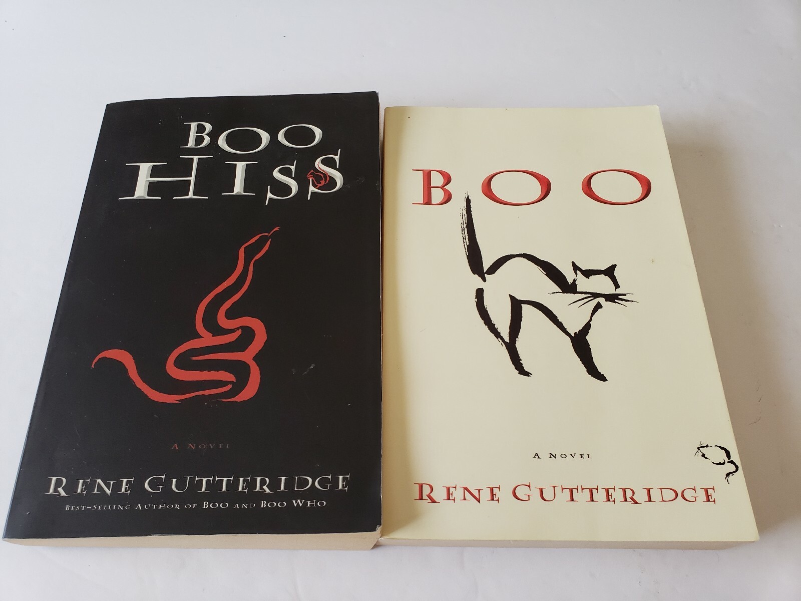 Lot Of 2 BOO Hiss, Boo Books Novels Cat Black Cats Funny Charm Ships ...
