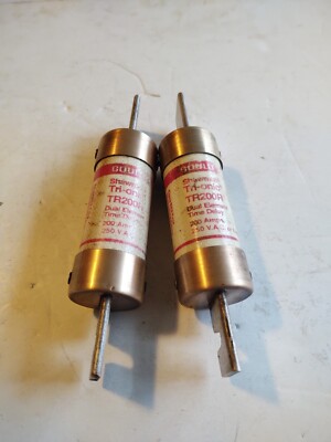(2) GOULD SHAWMUT # TR200R / TRI-ONIC DUAL-ELEMENT, TIME-DELAY, CLASS ...