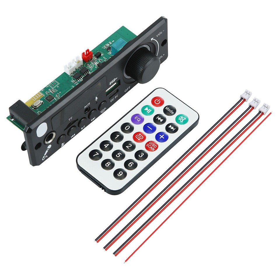 6W Amplifier DIY MP3 Player with Remote Bluetooth-Compatible 5.0 FM ...