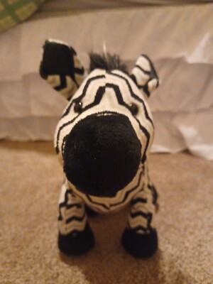 Ganz Webkinz Zig Zag Zebra Plush Stuffed Animal HM778 | eBay